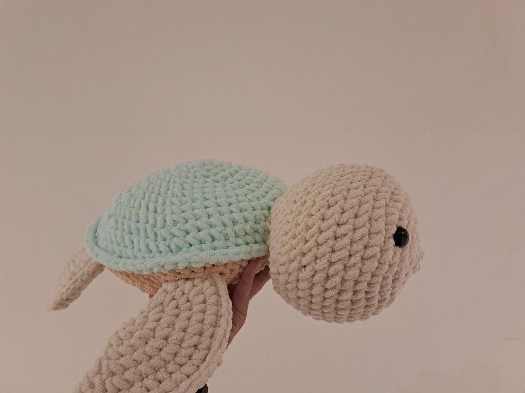 handmade soft toy crochet turtle!, Hobbies & Toys, Stationery & Craft ...