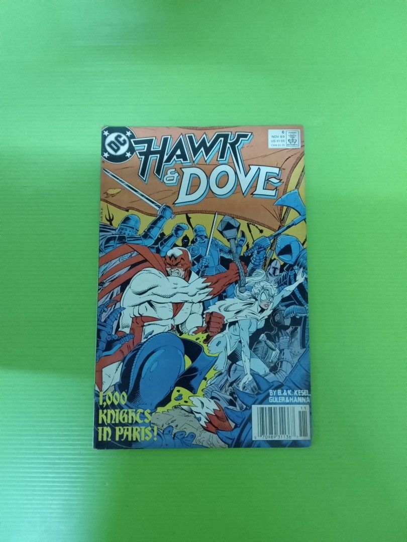 Hawk & Dove #6 ( Greg Guler - Cover Art ) DC Copper Age, Hobbies & Toys ...