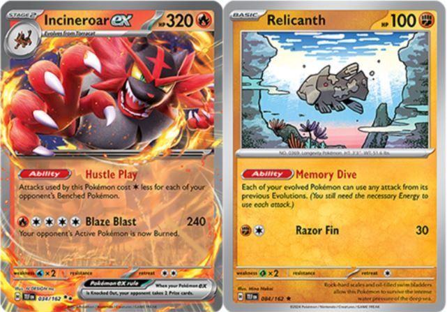 [Updated for Twilight Masquerade] Pokemon TCG Incineroar ex Relicanth ...