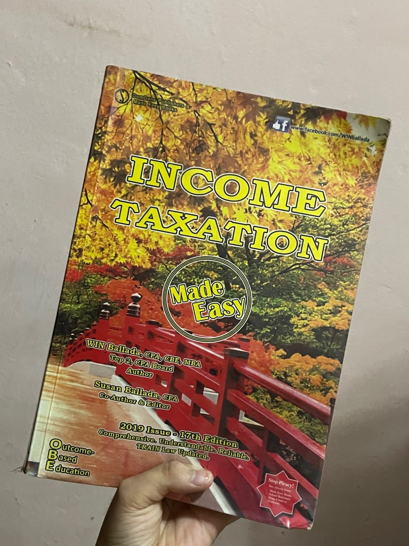 Income Taxation 17th edition by Win Ballada, Hobbies & Toys, Books ...