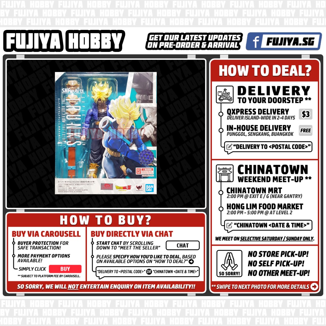 [IN-STOCK, LAST-1!!] S.H. Figuarts Super Saiyan Trunks -The Boy From ...