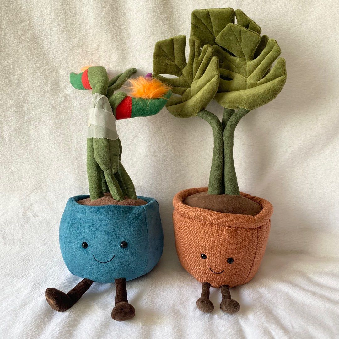 [現貨] JELLYCAT Amuseable Bird Of Paradise / Amuseable Monstera Plant 微笑 ...