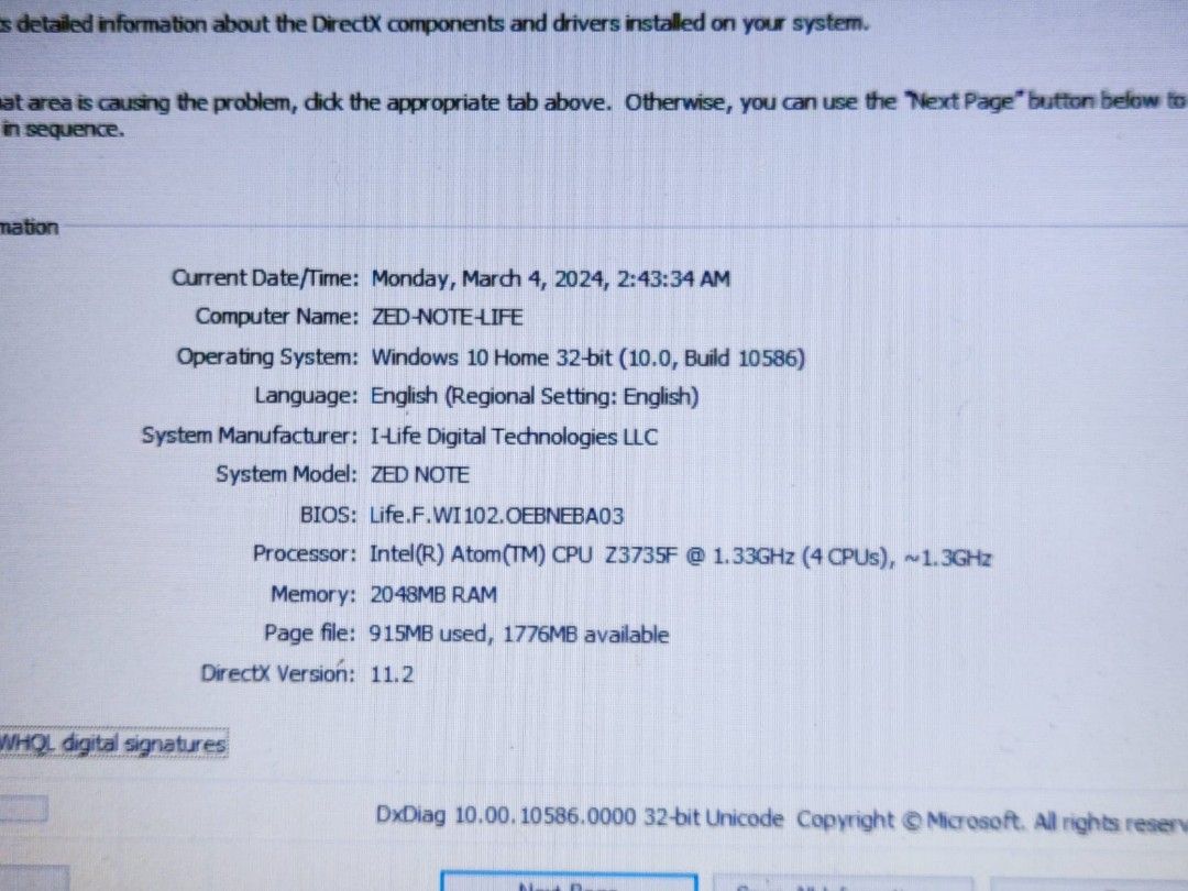 [LIMITED EDITION] Laptop Slim Zed Note Life Touchscreen Intel N3735F ...