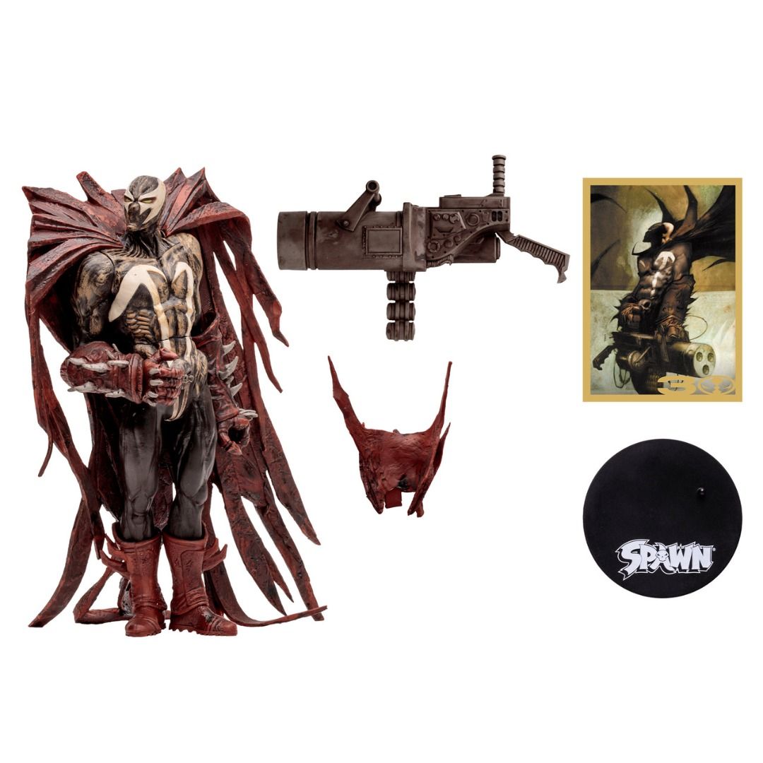 McFarlane Toys Spawn 30th Anniversary Series Hellspawn, Commando Spawn, Spawn & Todd McFarlane 2 ...