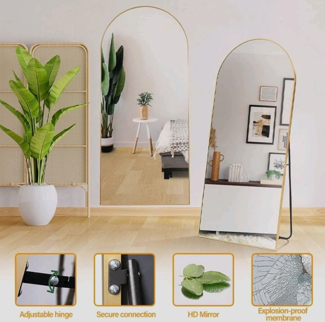 Mirror 160*50cm Full-length mirror, Furniture & Home Living, Home Decor ...