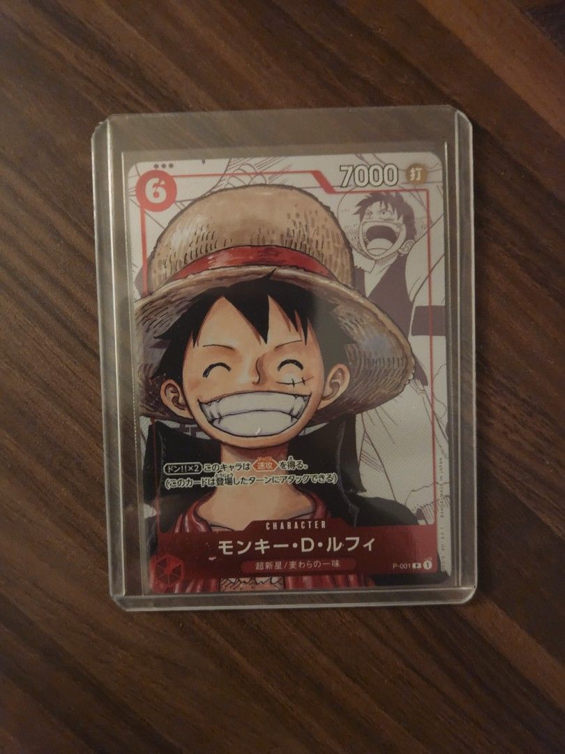 Monkey D Luffy P-001 25th Anniversary One Piece, Hobbies & Toys, Toys & Games on Carousell