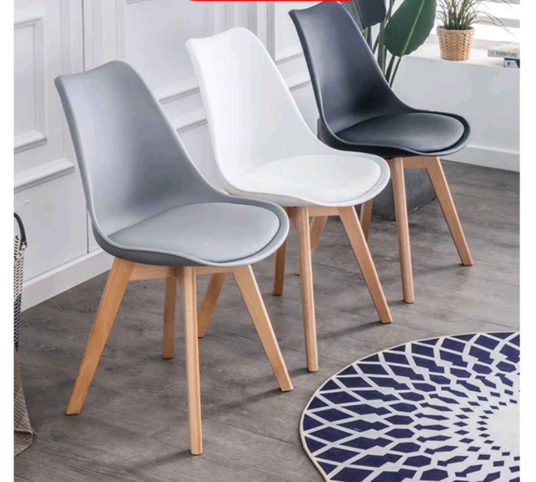 Nordic Study Chair with Cushion, Furniture & Home Living, Furniture ...