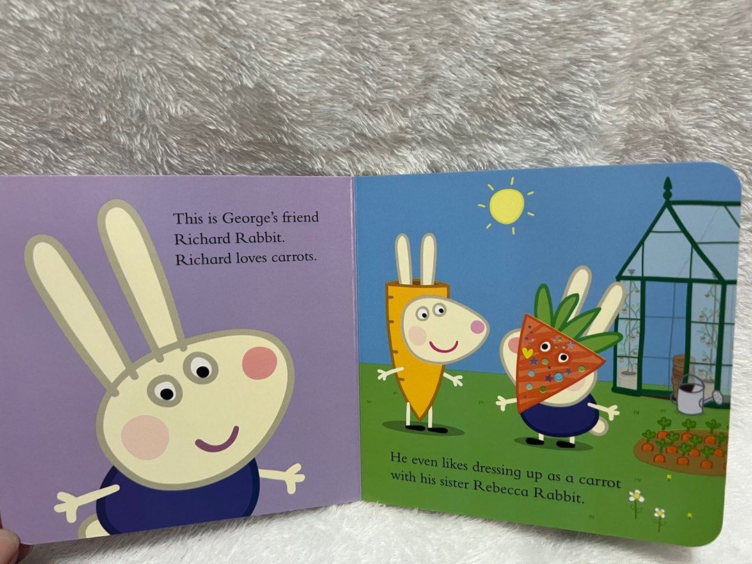 Peppa Pig Richard Rabbit Board Book, Hobbies & Toys, Books & Magazines ...