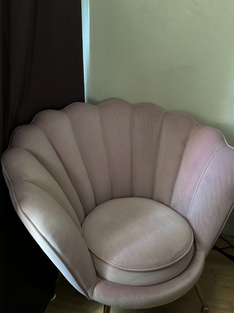 Pink Seashell 1 seater chair sofa (Victoria Mondiale - Thelma ...
