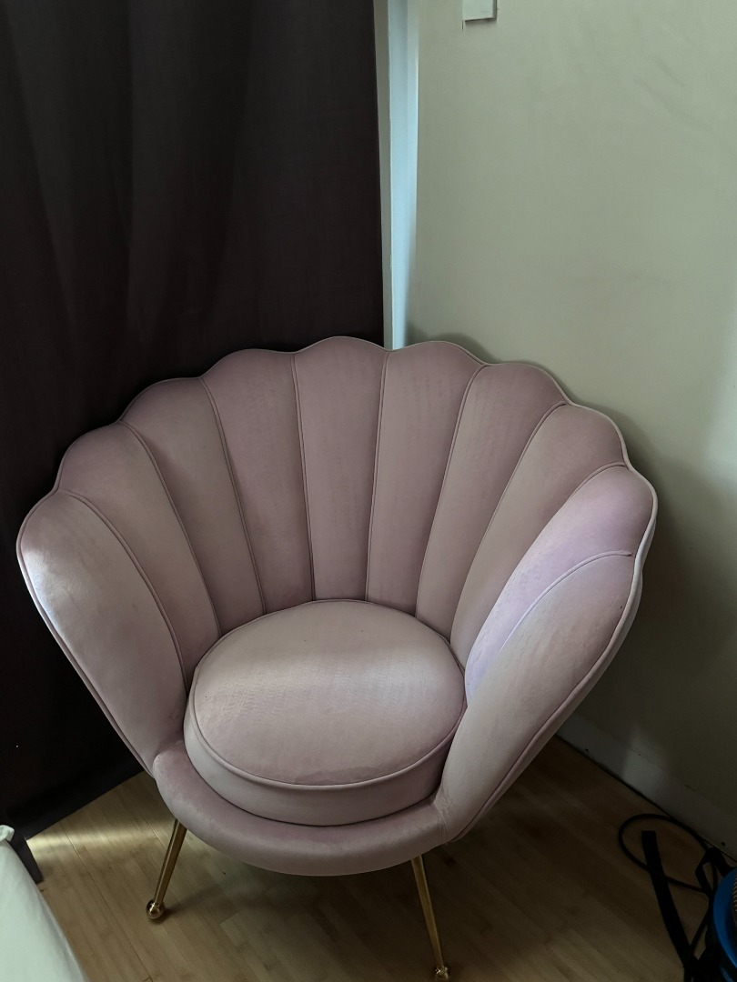 Pink Seashell 1 seater chair sofa (Victoria Mondiale - Thelma ...