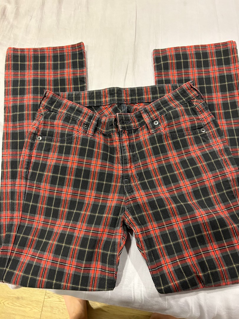 plaid pants emo punk fashion, Women's Fashion, Bottoms, Other Bottoms ...