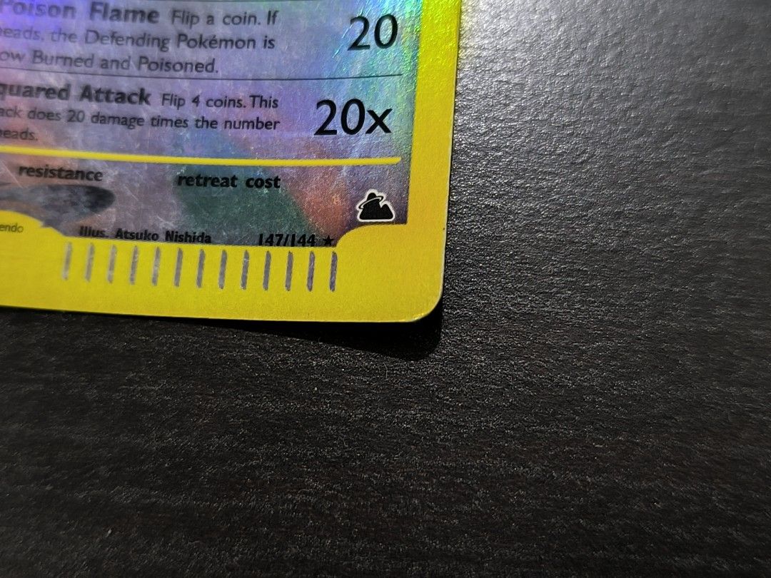 Pokemon Crystal Crobat 147/144 Skyridge Secret Rare Reverse Holo ...