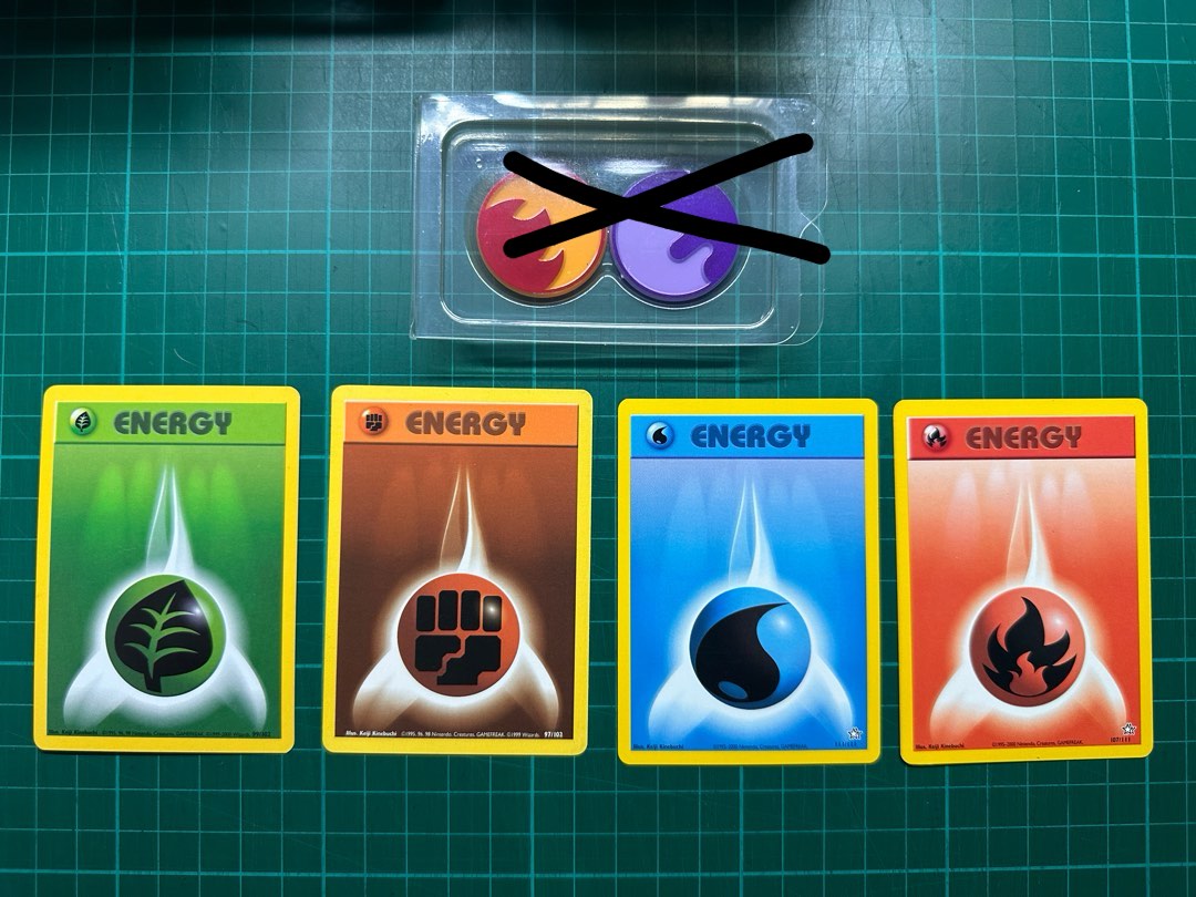 Pokemon vintage energy cards, Hobbies & Toys, Toys & Games on Carousell