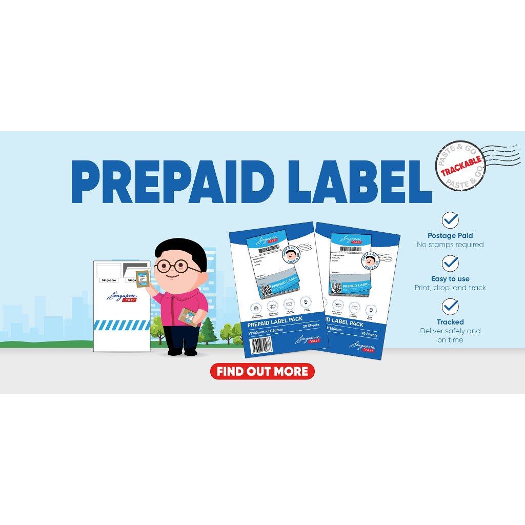 Free delivery! Prepaid label SingPost for tracked mail. , Everything ...