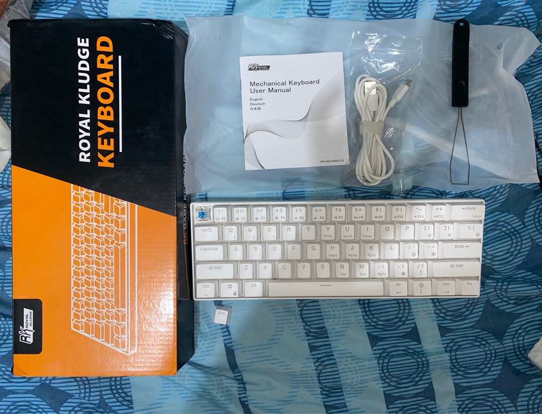 Royal Kludge RK61 Blue Switch Mechanical Keyboard, Computers & Tech ...