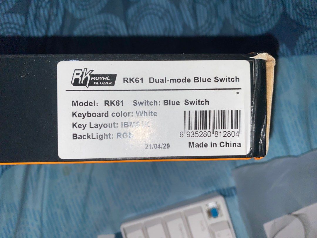 Royal Kludge RK61 Blue Switch Mechanical Keyboard, Computers & Tech ...