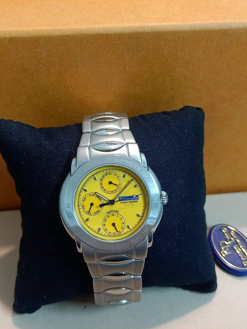 Roven Dino Yellow Sport Quartz Midsize, Men's Fashion, Watches ...