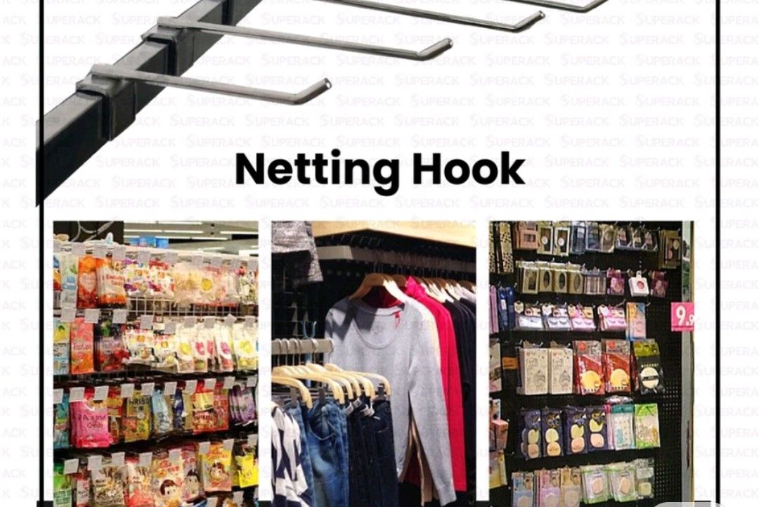 Square Bar Hook - 10cm, Furniture & Home Living, Home Improvement ...