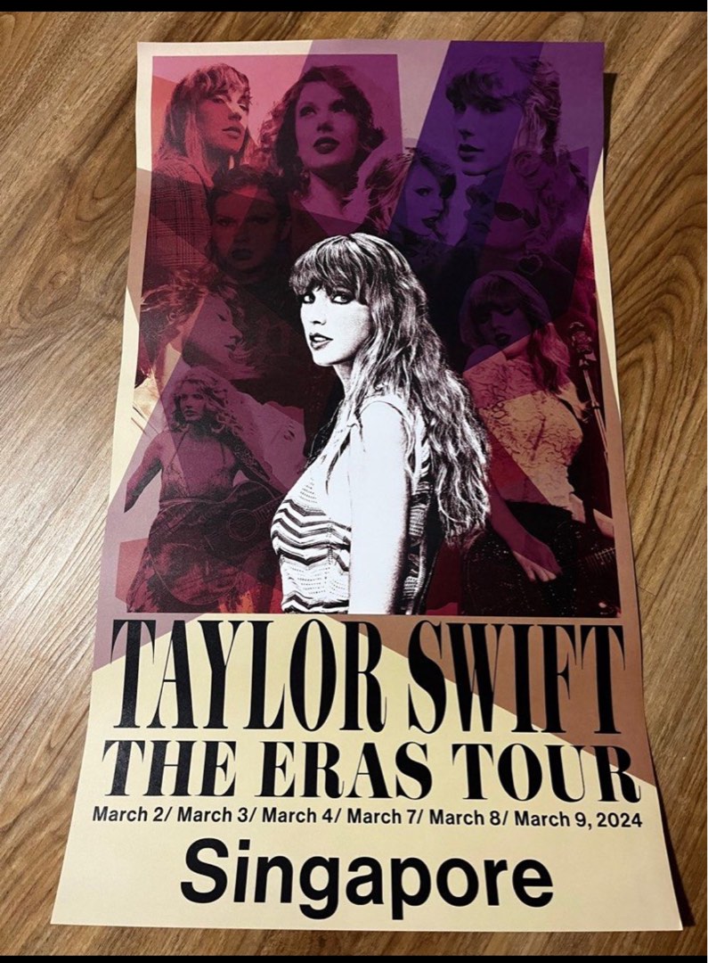 TAYLOR SWIFT POSTER 2024, Hobbies & Toys, Memorabilia & Collectibles ...