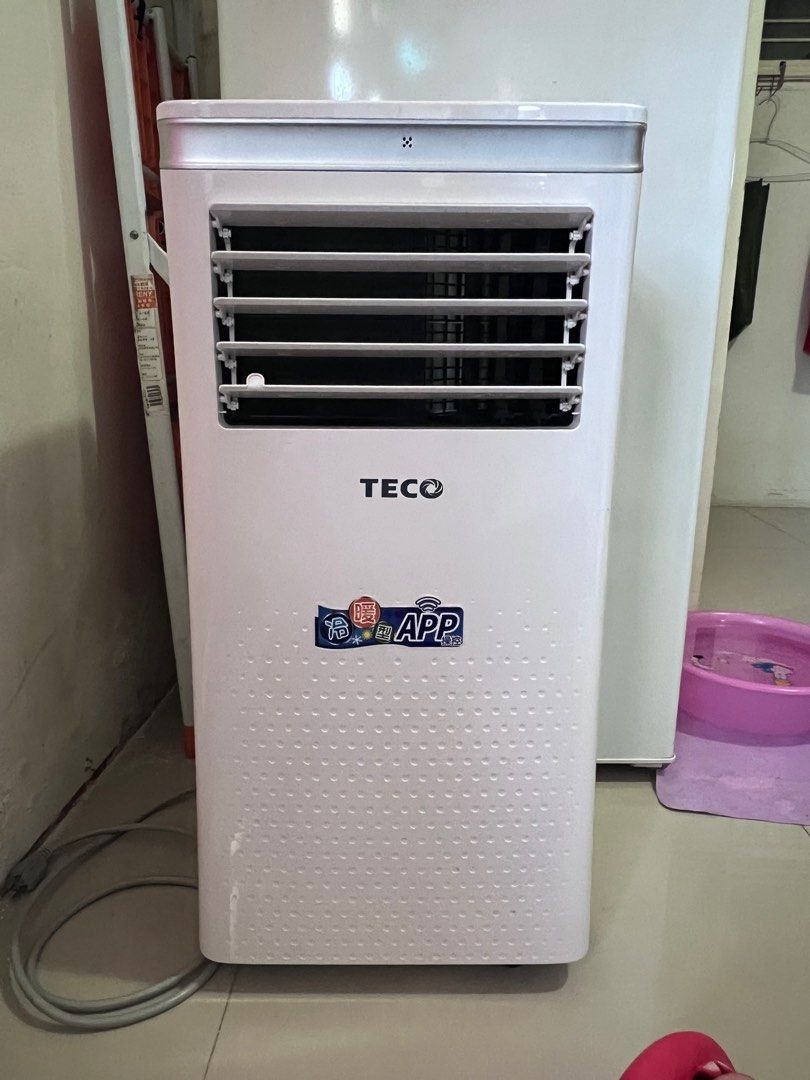 （自取）TECO 東元 6-8坪 R410A 10000BTU冷暖除溼淨化移動式空調/移動式冷氣(XYFMP-2802FH), 電視及其他電器 , 冷氣機和電暖器在旋轉拍賣