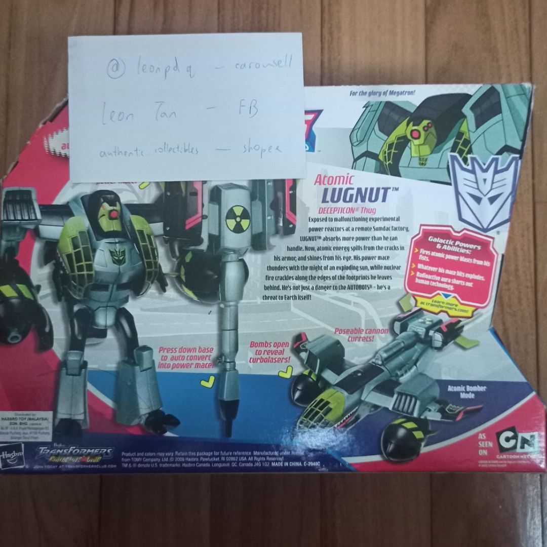 MISB TF Animated Atomic Lugnut Voyager Class transformers autobot toy, Hobbies & Toys, Toys ...