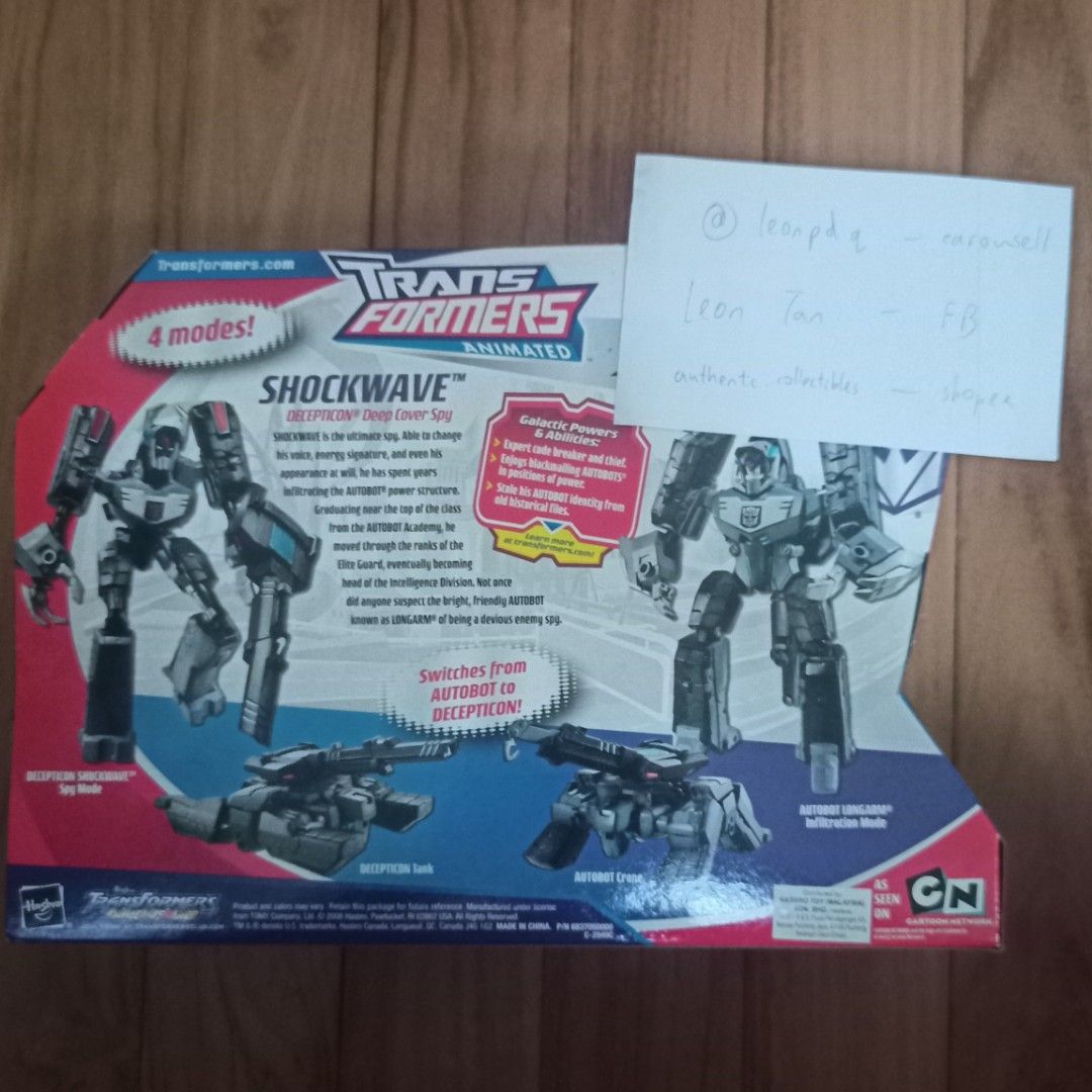 MISB TF Animated Shockwave Voyager Class transformers toy decepticon ...