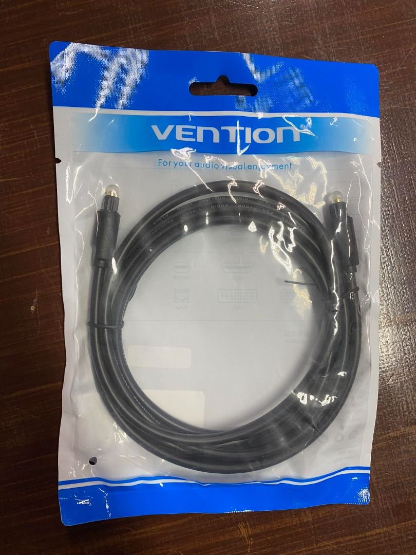 Vention 2 Meters Optical Fiber Audio Cable Black BAEBH, Computers ...