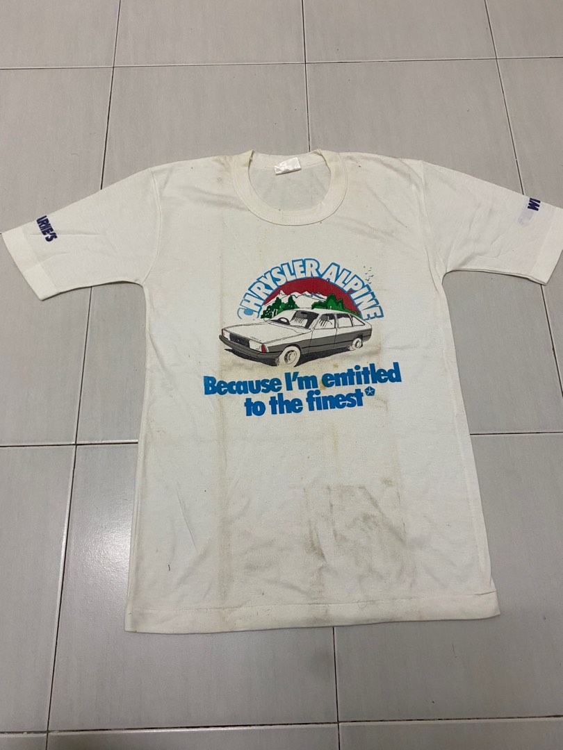 VINTAGE 80s CHRYSLER ALPINE CAR, Men's Fashion, Tops & Sets, Tshirts ...