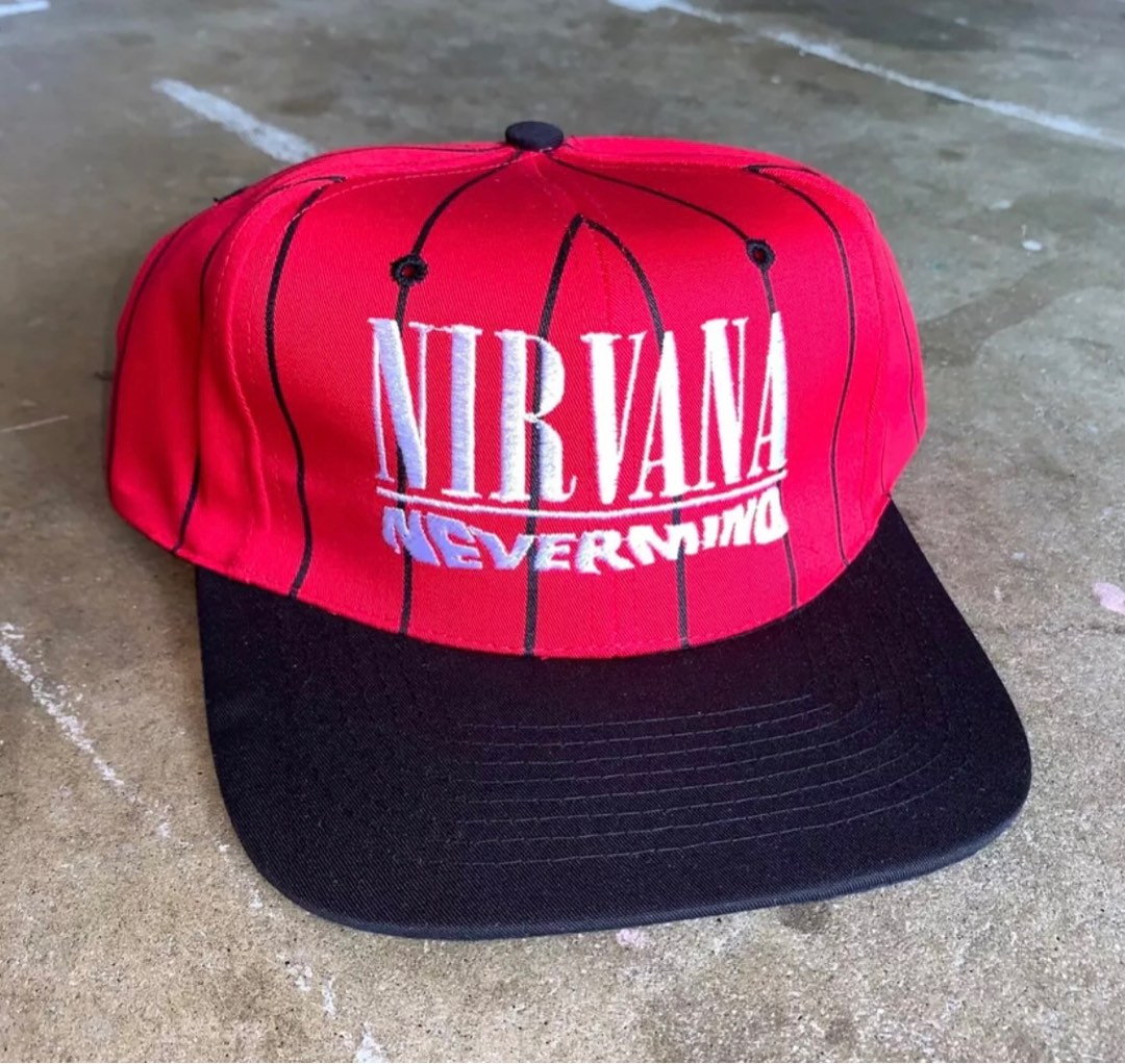 Vintage 90s Nirvana Nevermind Hat, Men's Fashion, Watches & Accessories ...