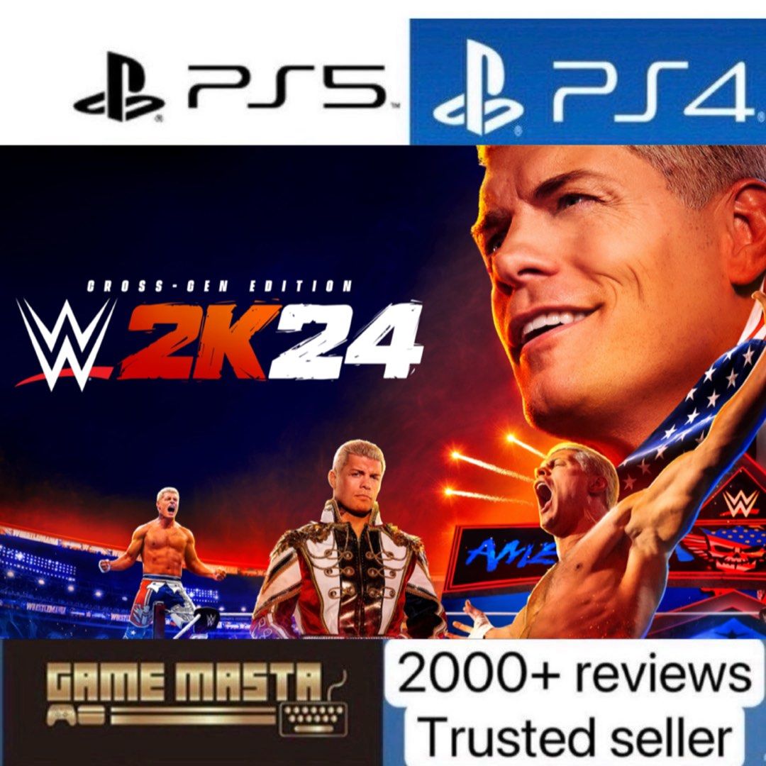 WWE 2K24 wwe2k24 WWE2K24 WWE 2024 WWE 2024 WWE24 WWE 24| PS4/PS5 PlayStation Digital / XBOX ...
