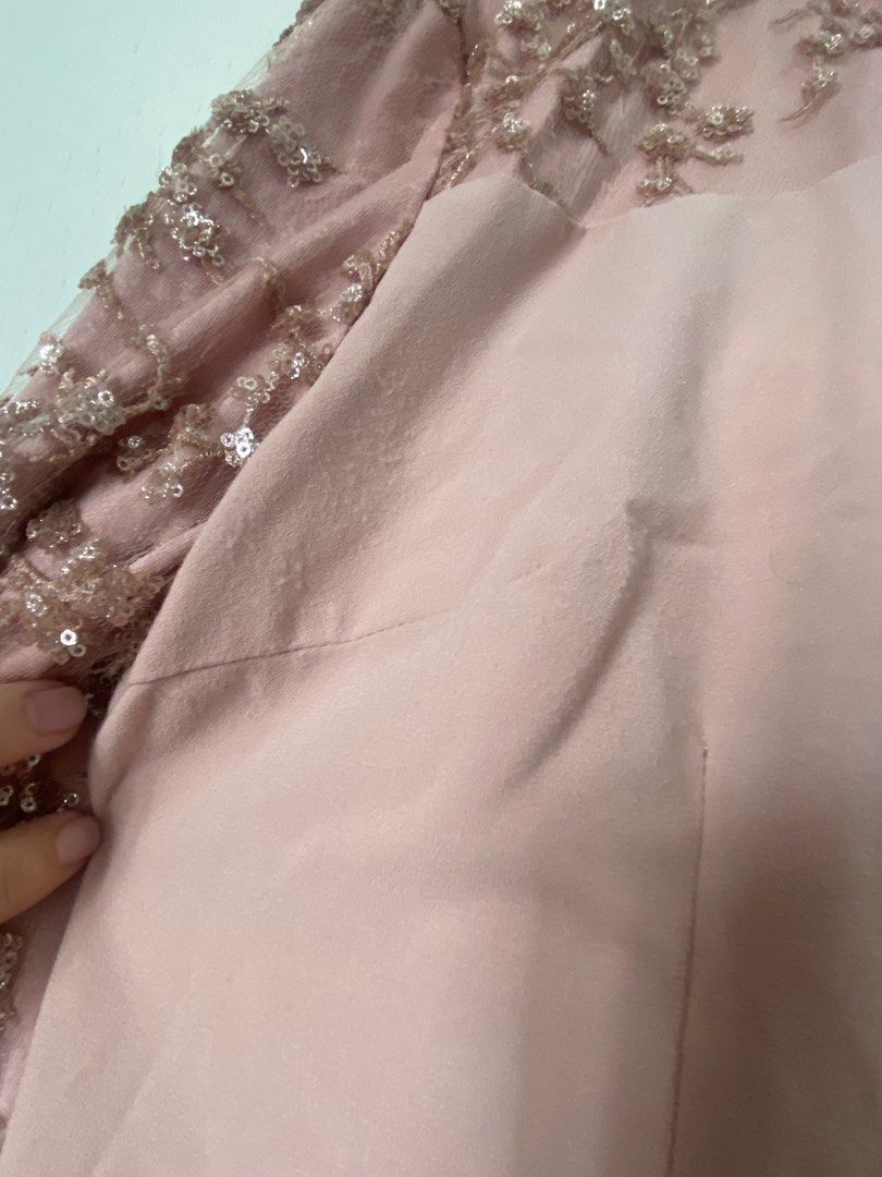 Zalia Sequine Kurung, Women's Fashion, Muslimah Fashion, Baju Kurung ...