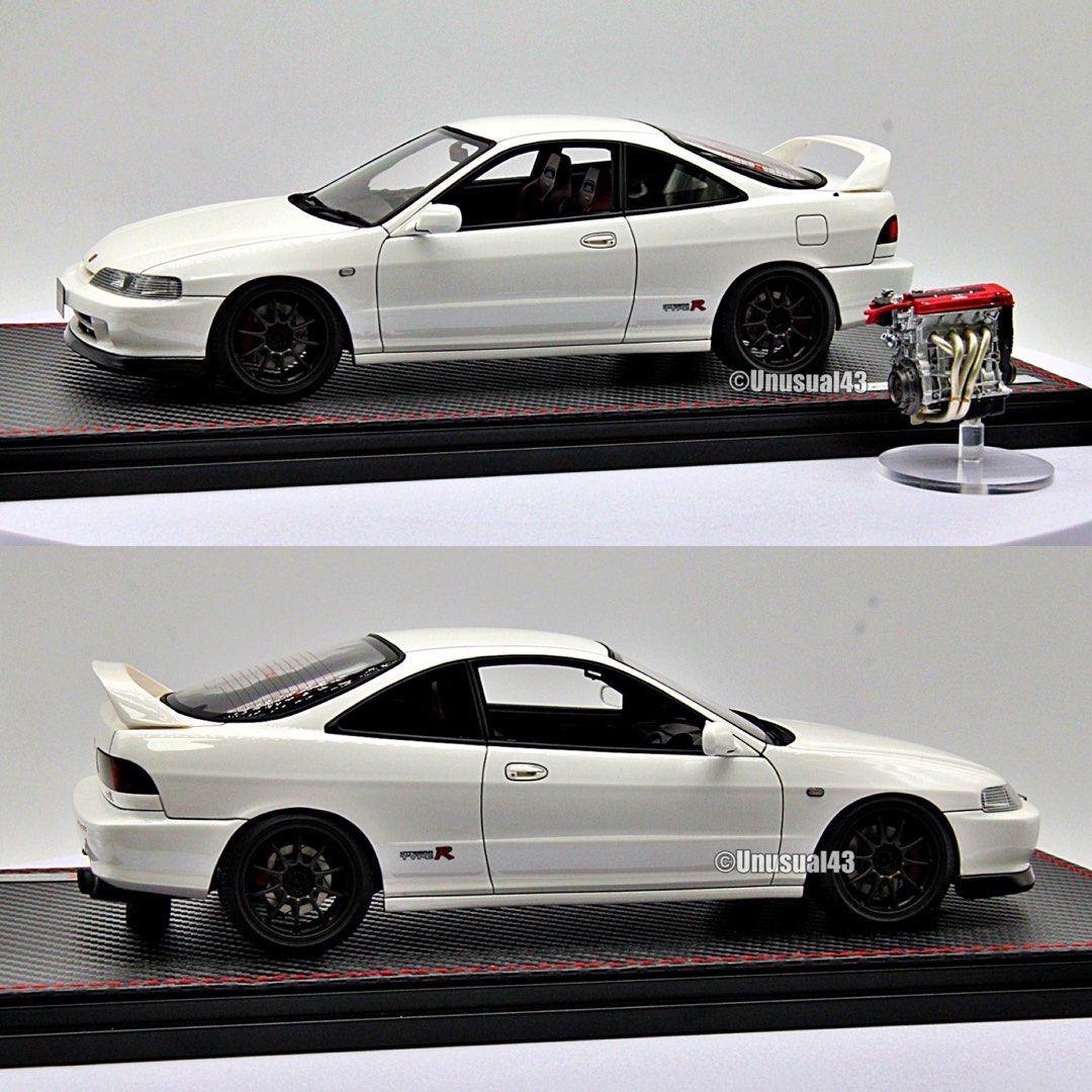 1/18 Ignition Model Honda Intergra DC2 Type R Pearl White with B18C ...