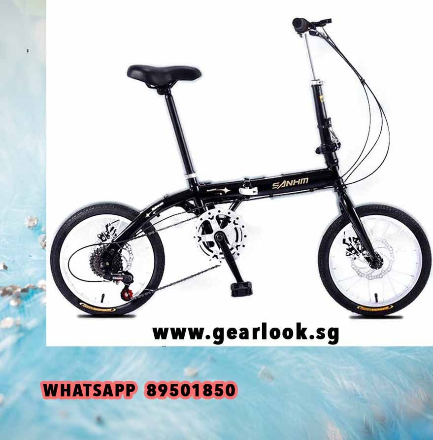 16 inch foldable bike / folding bike / aluminium child baby seat hybrid ...