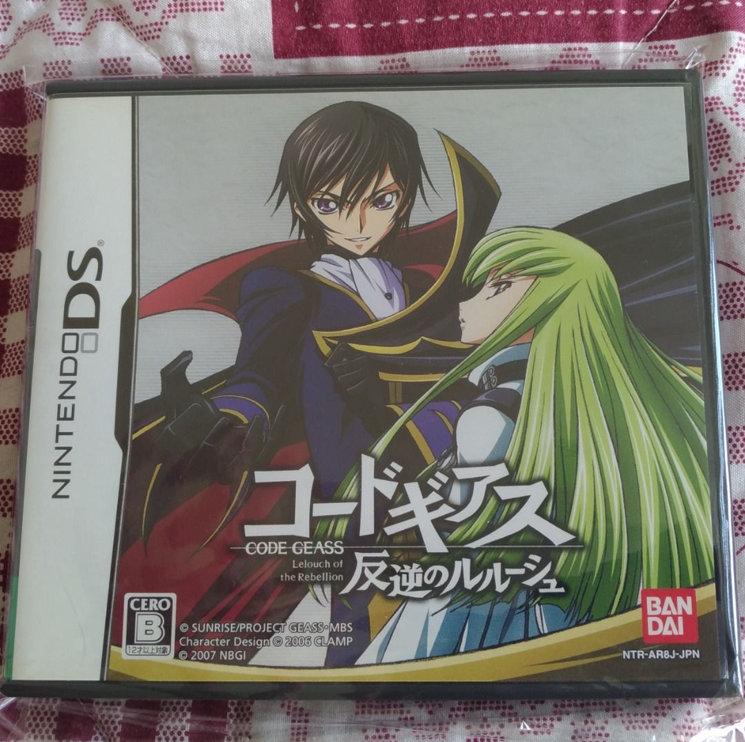 日版 NDS - Code Geass 反叛的魯路修 ( 港譯 叛逆的鲁鲁修 RPG GAME 機戰 遊戲 3DS 主機可玩 ), 電子遊戲 ...
