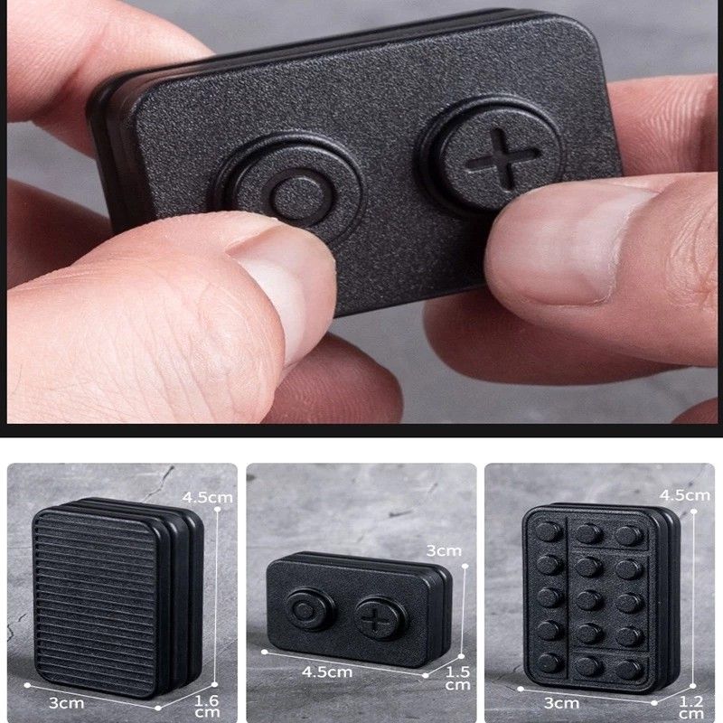 ABS Magnetic Sliders EDC Fidget Push Clickers Haptic Antistress Adults ...