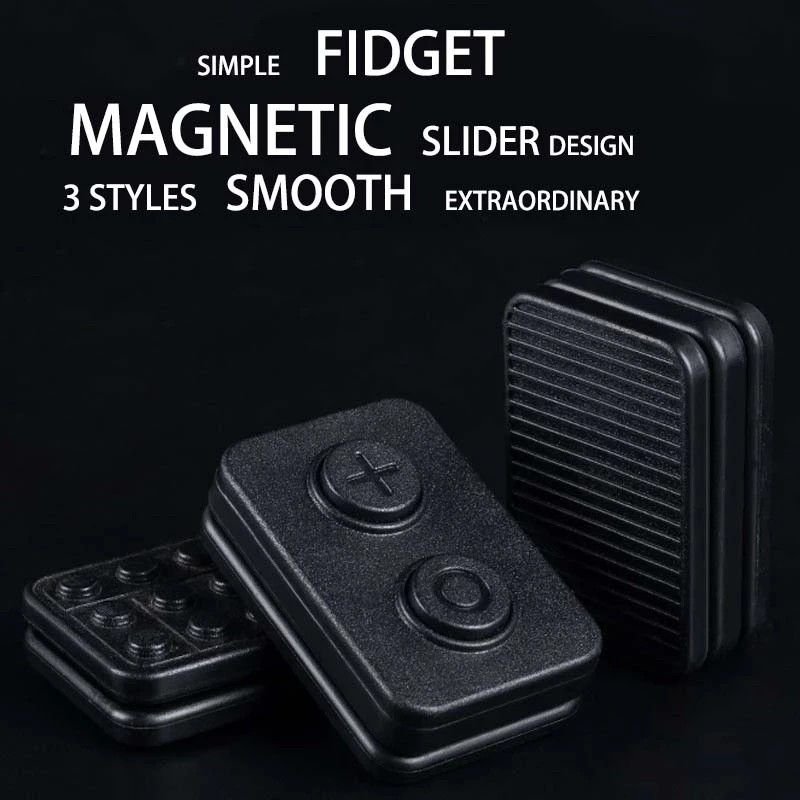 ABS Magnetic Sliders EDC Fidget Push Clickers Haptic Antistress Adults ...