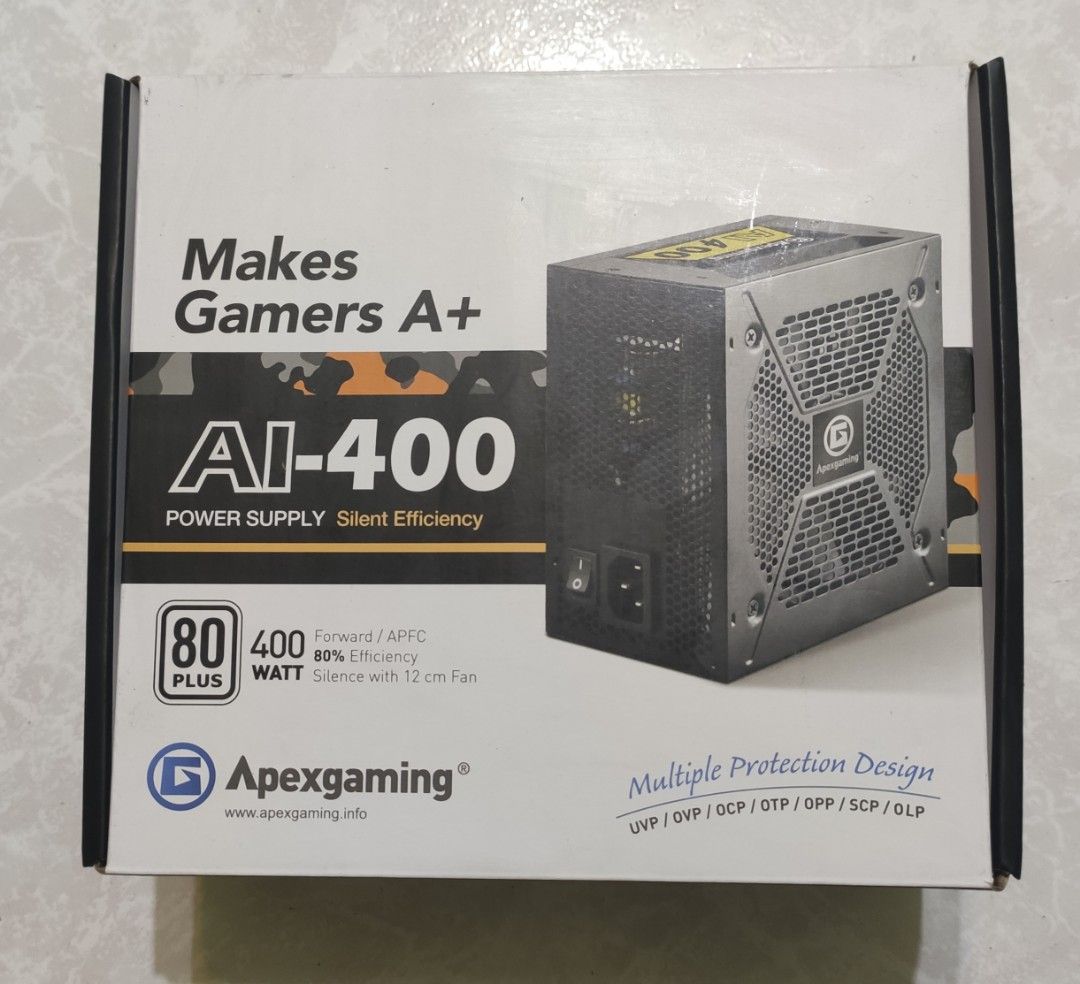 Apexgaming AI-400W 電源供應器, 電腦及科技產品, 電腦周邊產品, 電腦周邊產品在旋轉拍賣