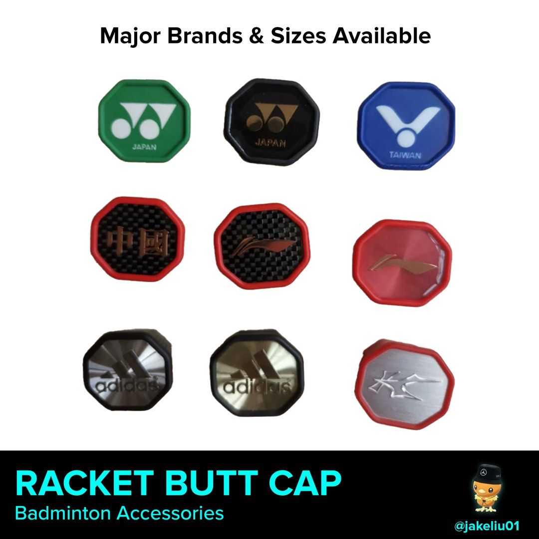 Badminton Butt/Rear Cap, Sports Equipment, Sports & Games, Racket ...