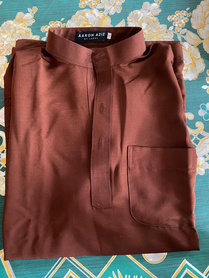 BAJU RAYA JAKEL BY AARON AZIZ, Men's Fashion, Muslim Wear, Baju Melayu ...