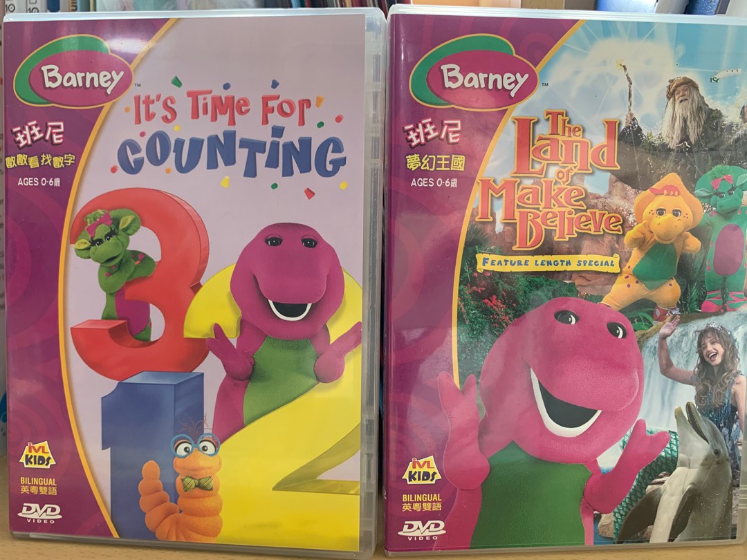 Barney DVD x2, 興趣及遊戲, 音樂、樂器 & 配件, 音樂與媒體 - CD 及 DVD - Carousell