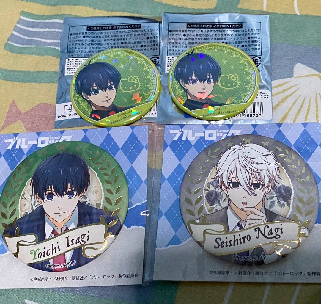 Bluelock bllk Sanrio badge isagi , foiled badge isagi Nagi, Hobbies ...