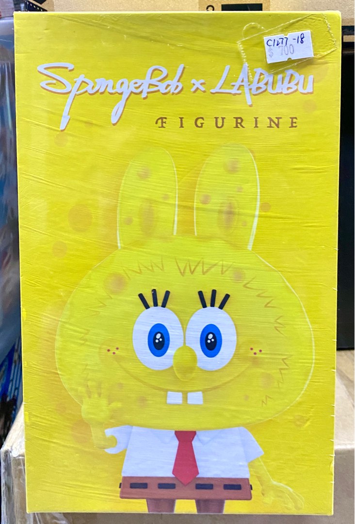 C1277-18 SPONGEBOB X LABUBU FIGURINE THE MONSTERS POP MART 63491, 興趣及遊戲 ...