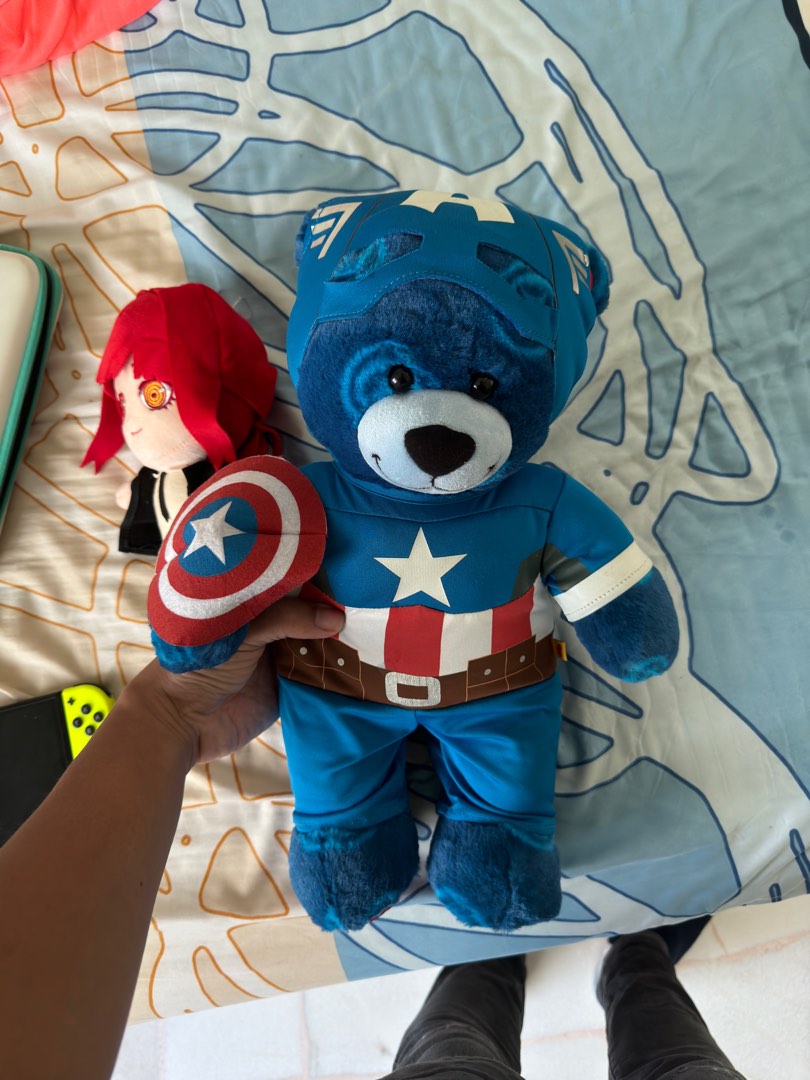 Captain America Build a Bear, Hobbies & Toys, Toys & Games on Carousell