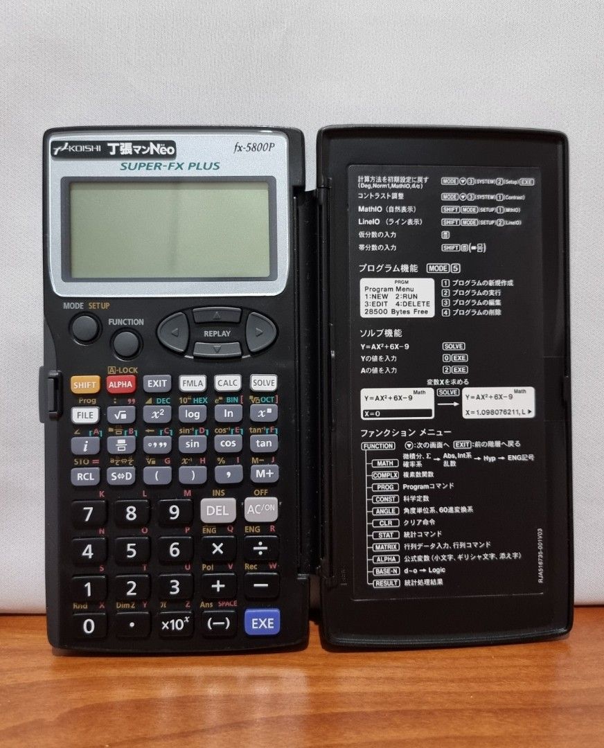 Casio fx 5800P Programmable Calculator, Computers & Tech, Office ...