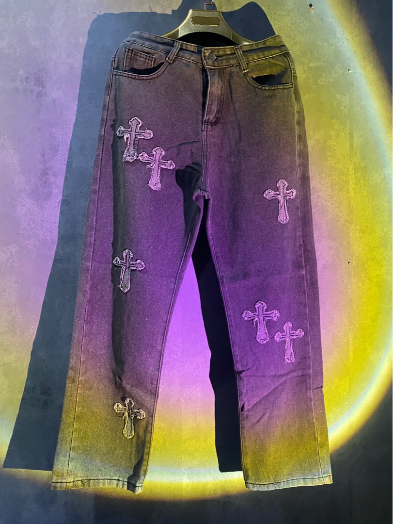 Chrome Hearts Vibes Jeans, Men's Fashion, Bottoms, Jeans on Carousell