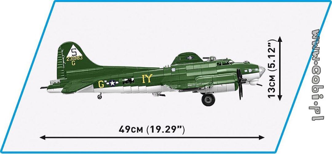 COBI 5750 WW2 USAF BOMBER B17 FLYING FORTRESS (LEGO compatible ...
