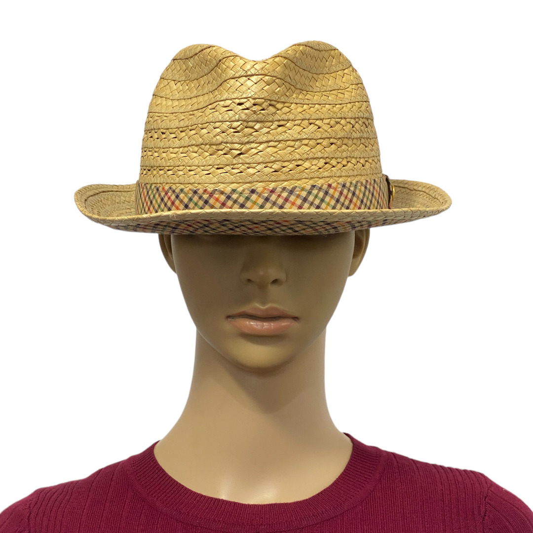 Daks London Vintage Check Abaca Fabric Bucket Hat, Men's Fashion ...