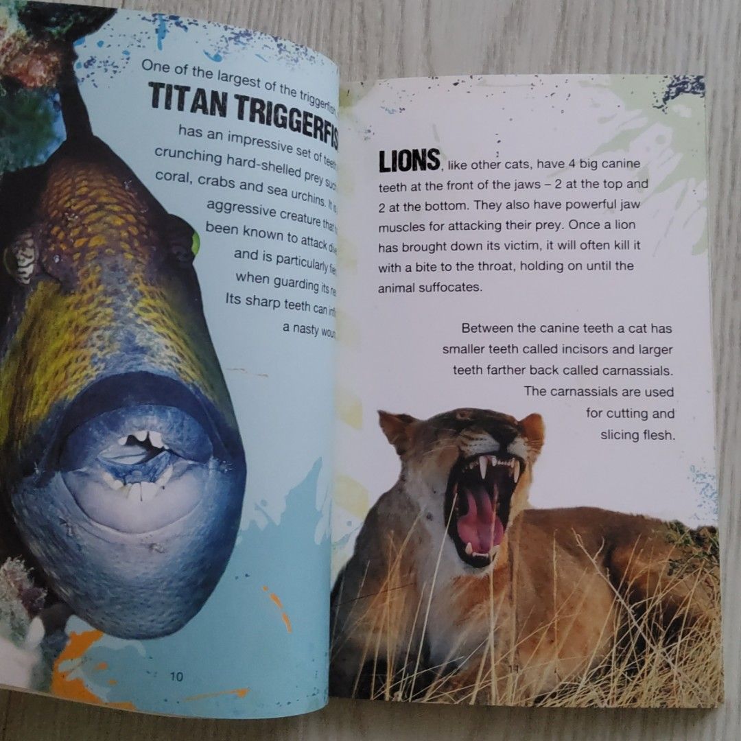 Deadly Factbook - Jaws & Claws - by BBC Earth - Children Learning Deadly Animals Facts Book ...