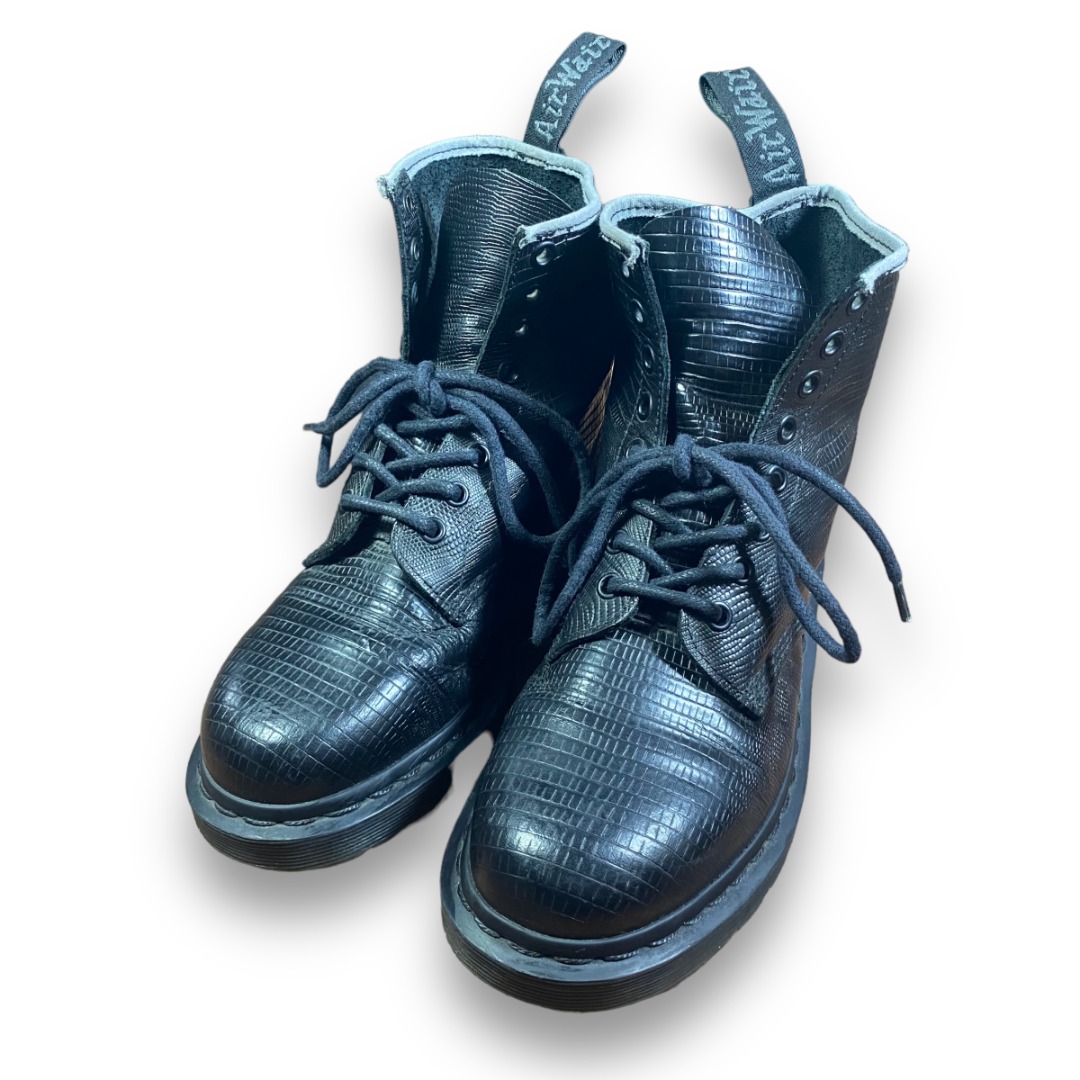 Doc Martens 1460 Croc Skin all black, Men's Fashion, Footwear, Boots on ...