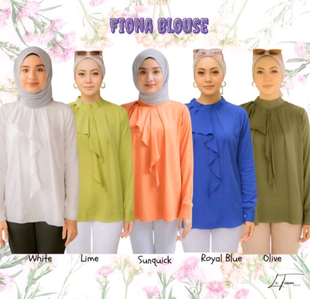 Fiona Blouse by Norie Signature, Women's Fashion, Tops, Blouses on Carousell